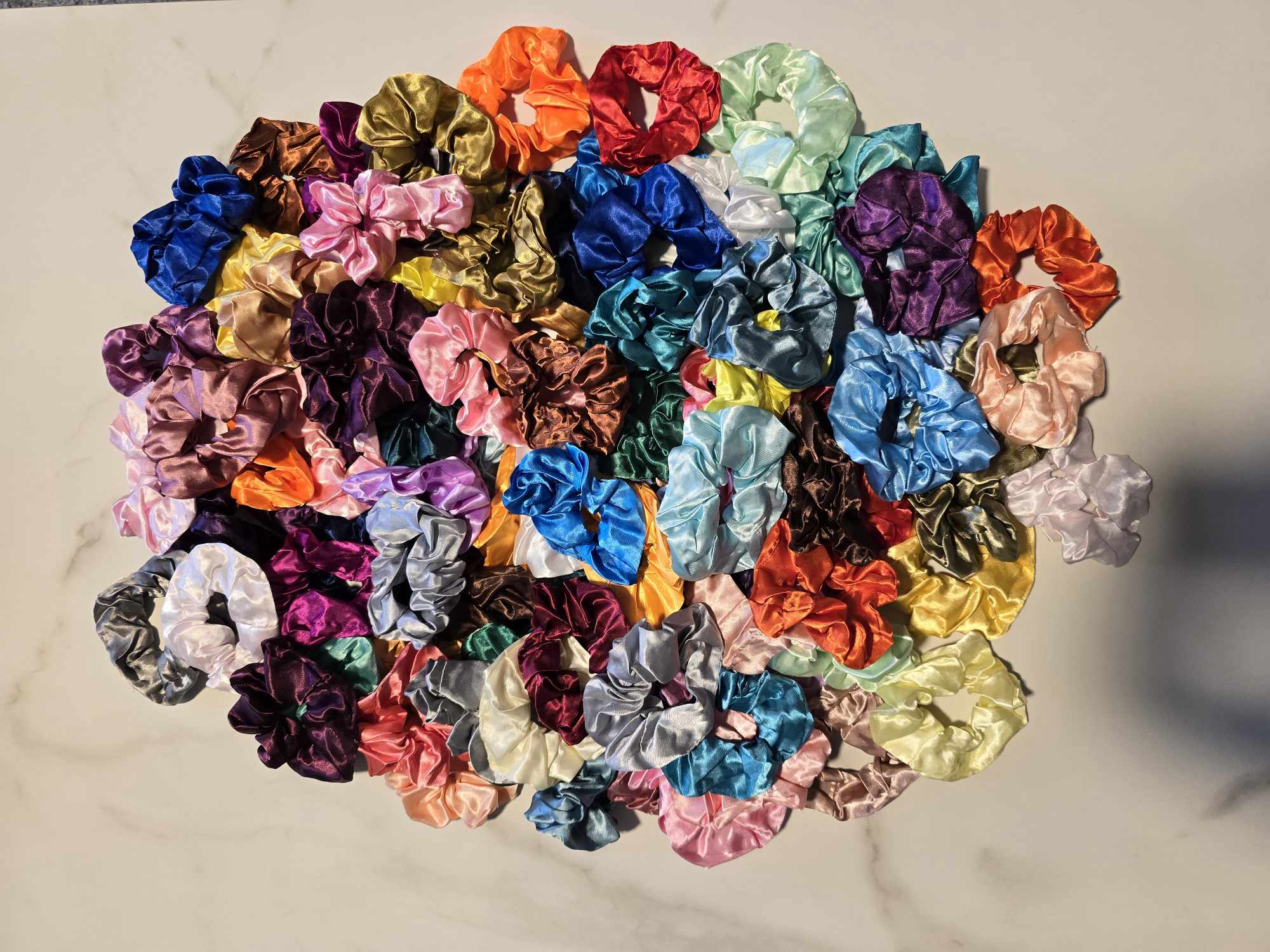 Hand Made Scrunchies! 5pk Multi Colours - ~Free Shipping~ – Deluxe ...